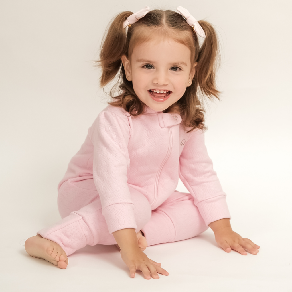 Enterito Acolchado - Rosa | Pompon Pima